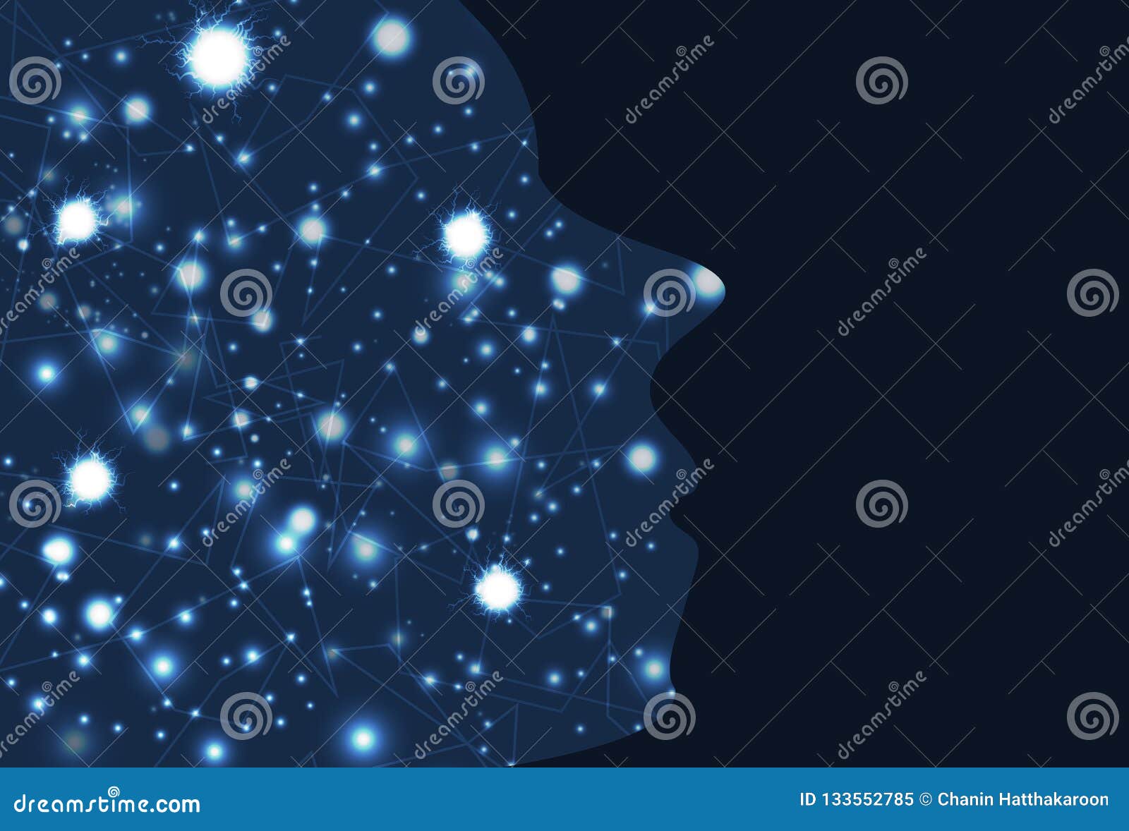 Electric Brain Storm Creative Inspiration, Brain Thinking Networ Stock ...