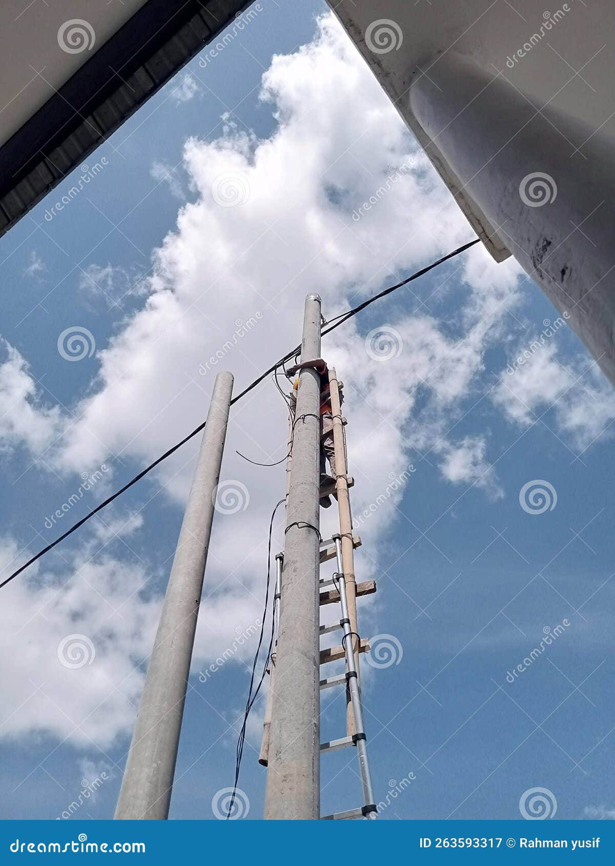Electric building connect stock image. Image of connect - 263593317