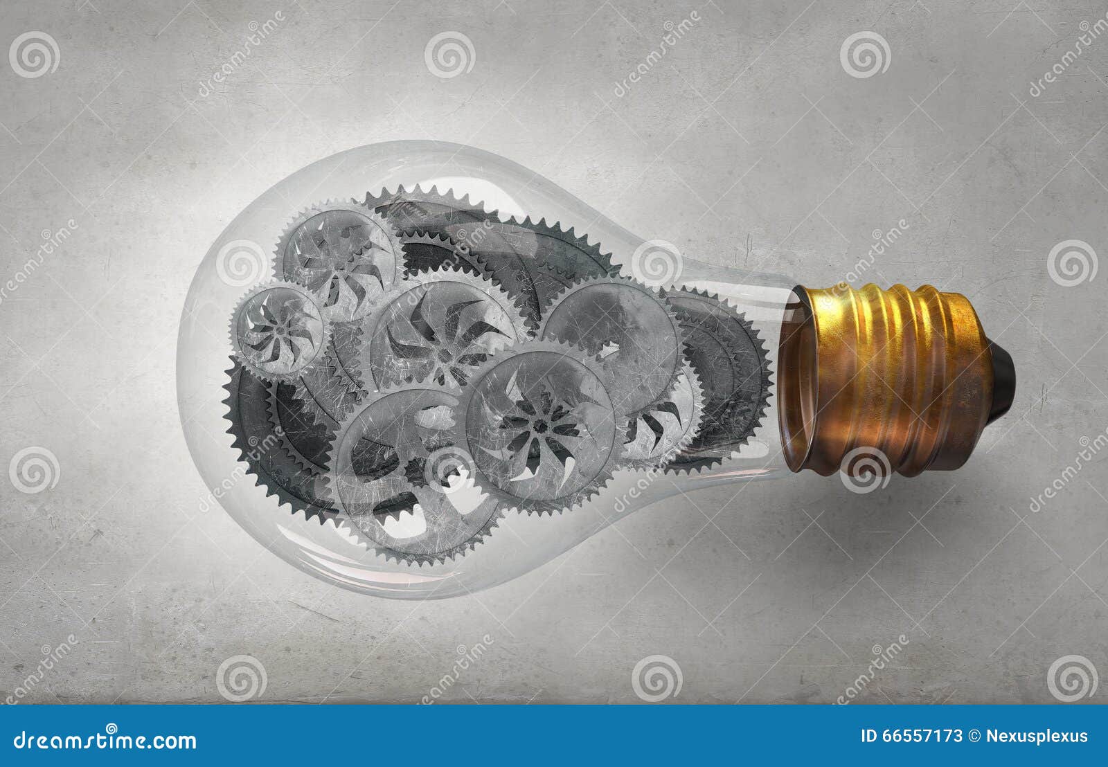 Electric Bulb with Gear Wheels Stock Image - Image of lightbulb, lamp ...