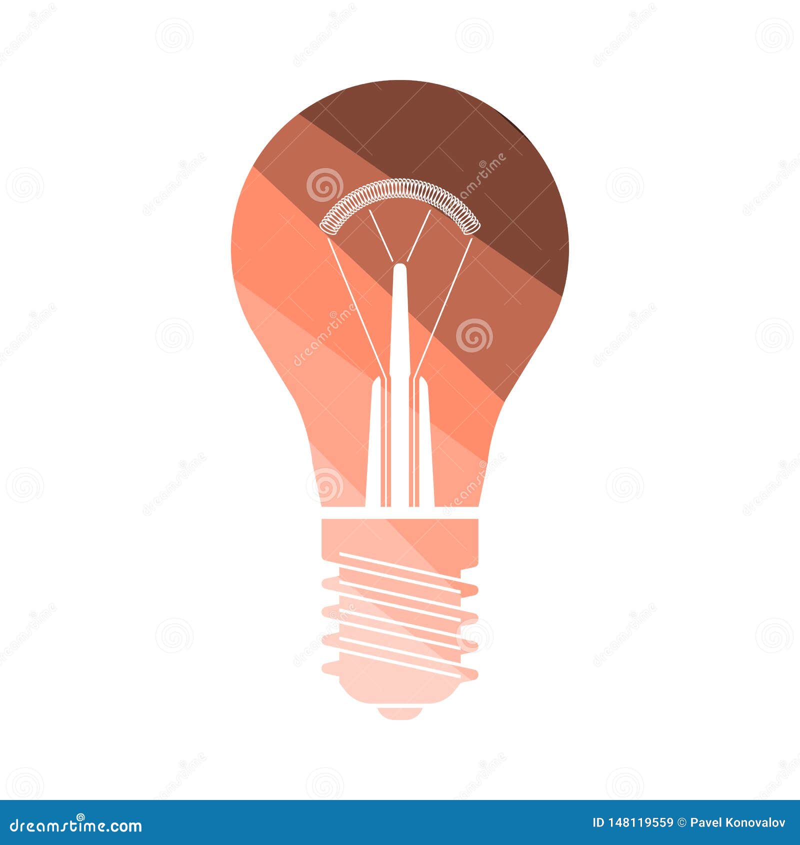 Electric Bulb Icon stock vector. Illustration of light - 148119559