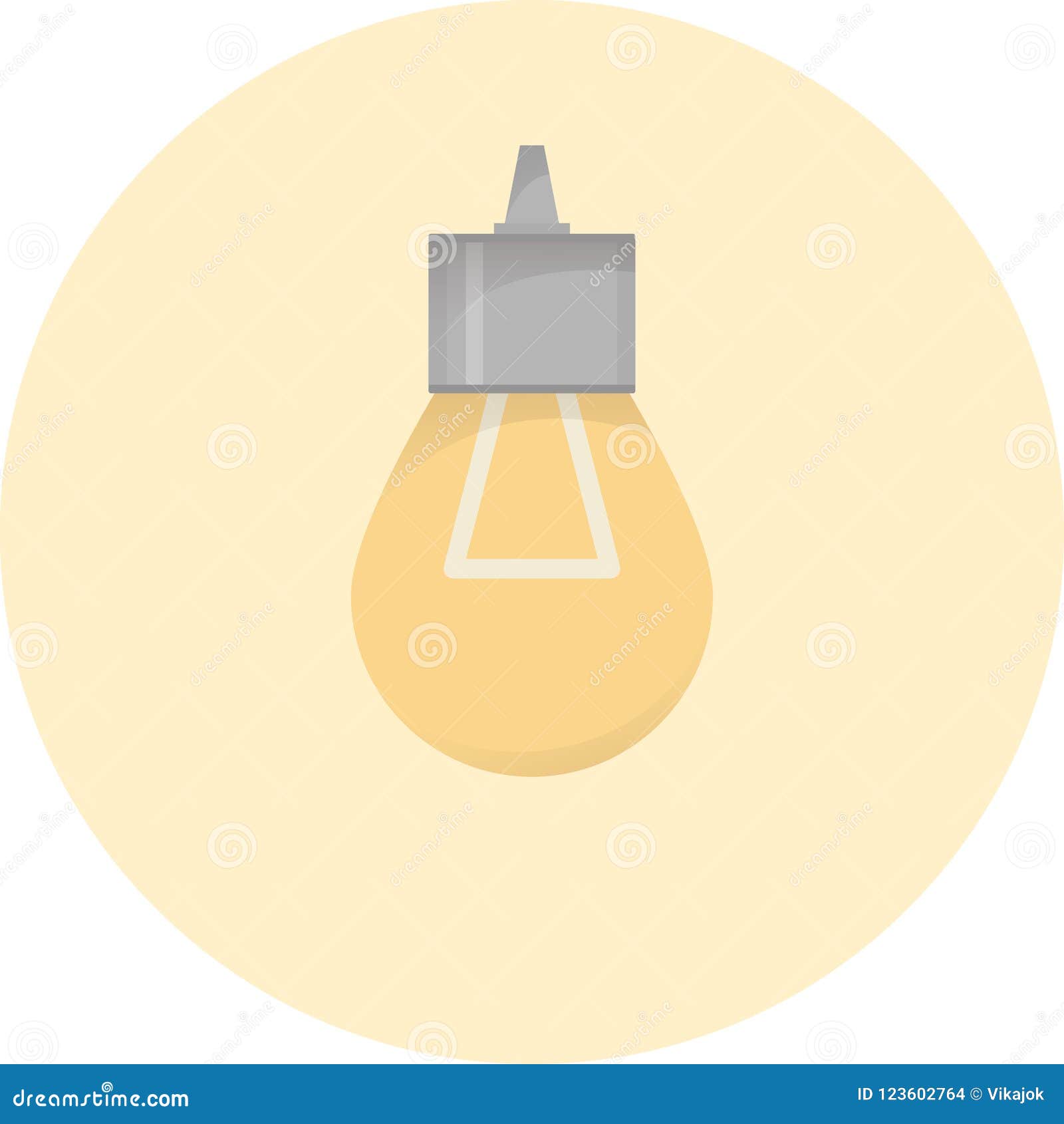 Electric Bulb Icon, Lighting Buld, Electricity System Lamp, Vector ...