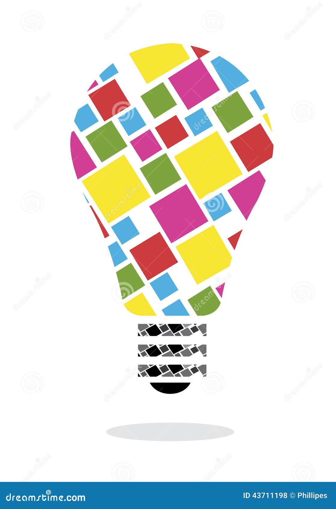 Electric Bulb Idea Concept Design Stock Vector - Illustration of circle ...