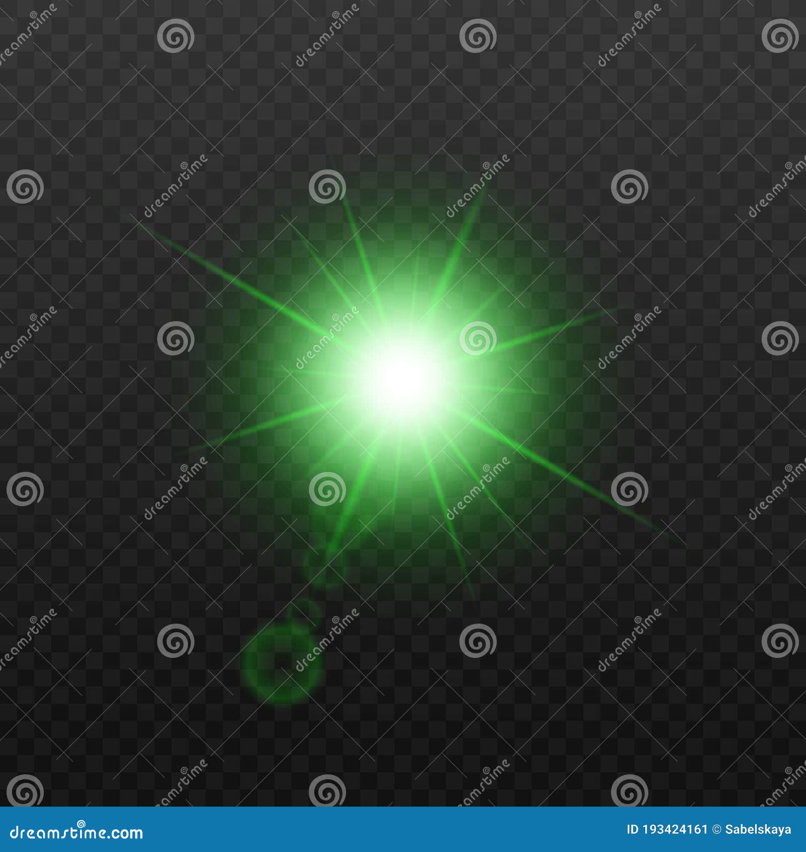 Electric Bulb or Star Rays Flash Light 3d Effect Vector Illustration ...