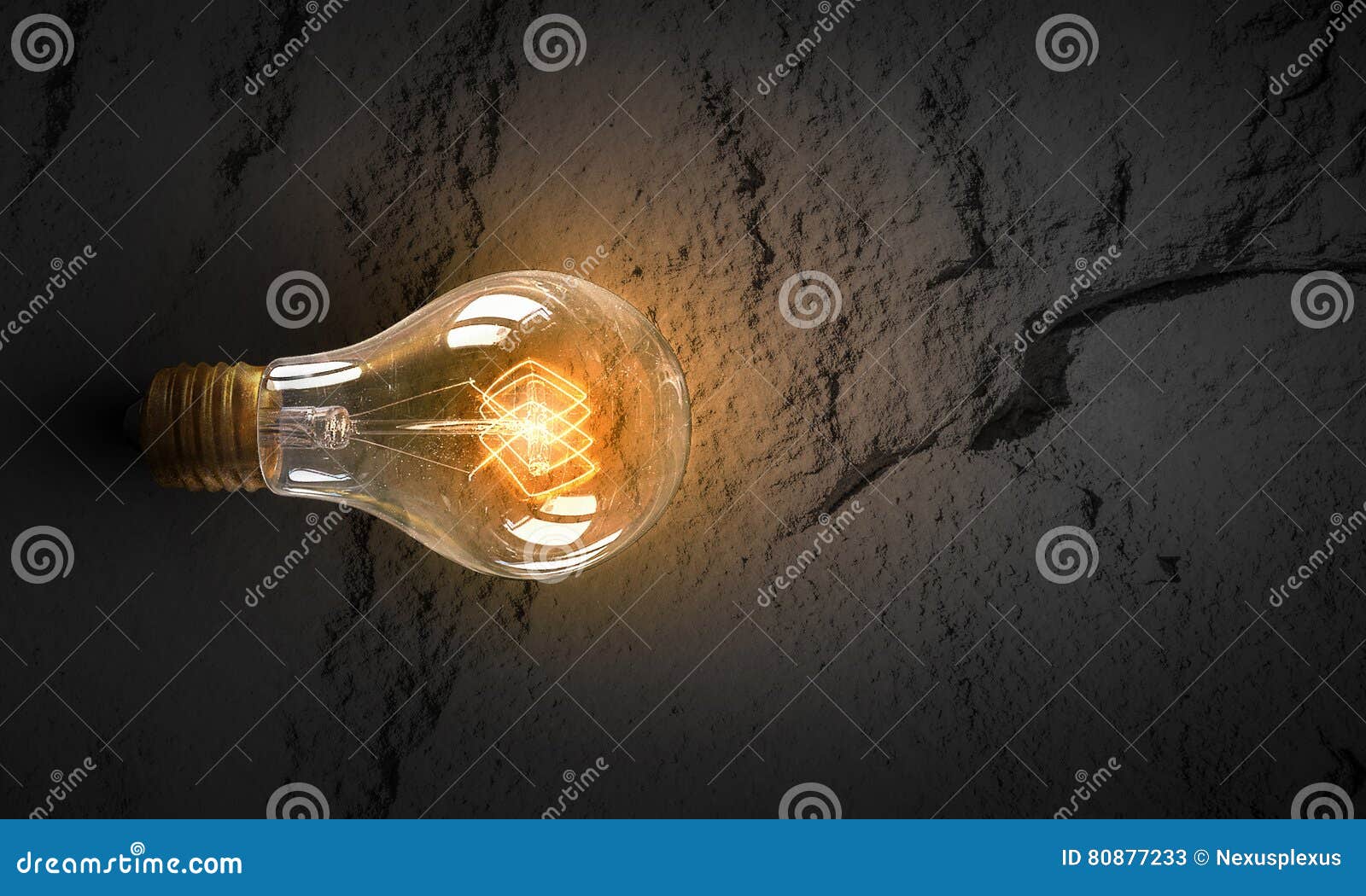 Electric Bulb on Texture . Mixed Media Stock Image - Image of invention ...