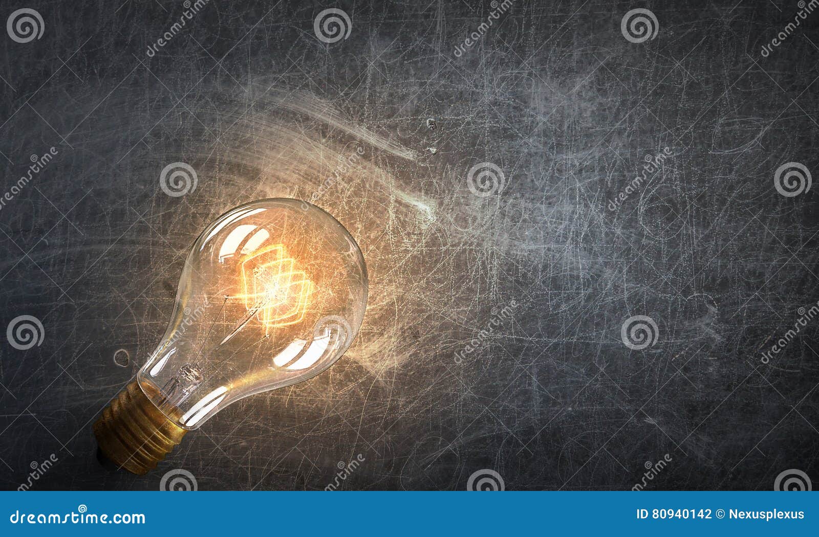 Electric Bulb on Texture . Mixed Media Stock Photo - Image of business ...