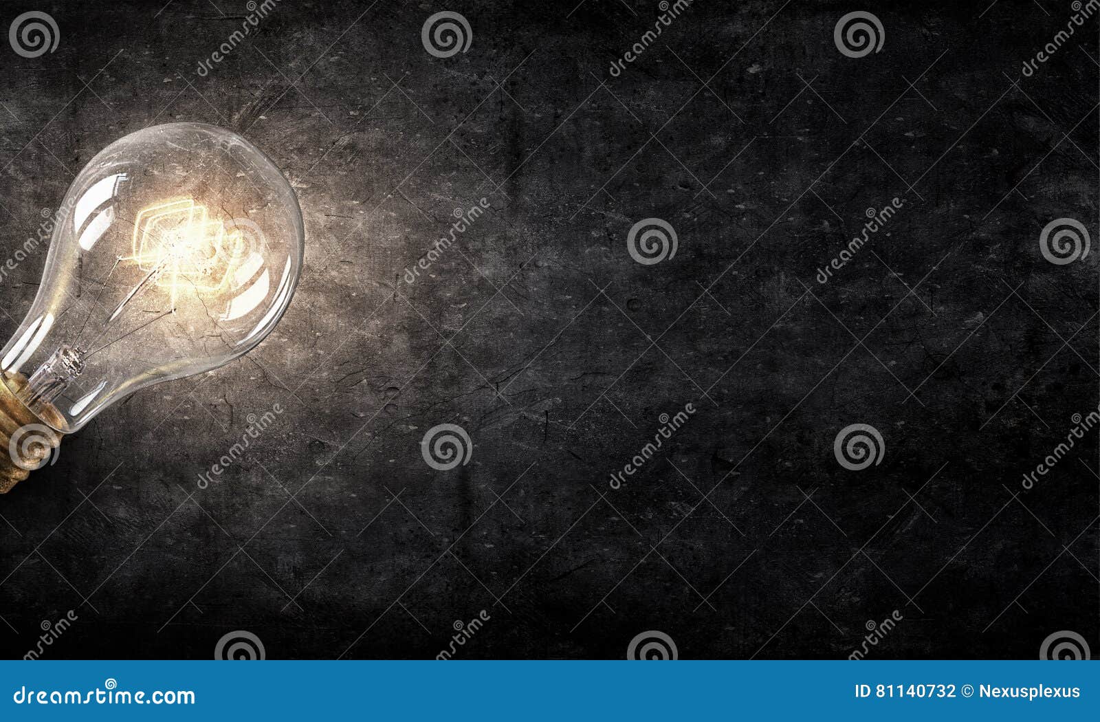 Electric Bulb on Texture . Mixed Media Stock Photo - Image of invention ...