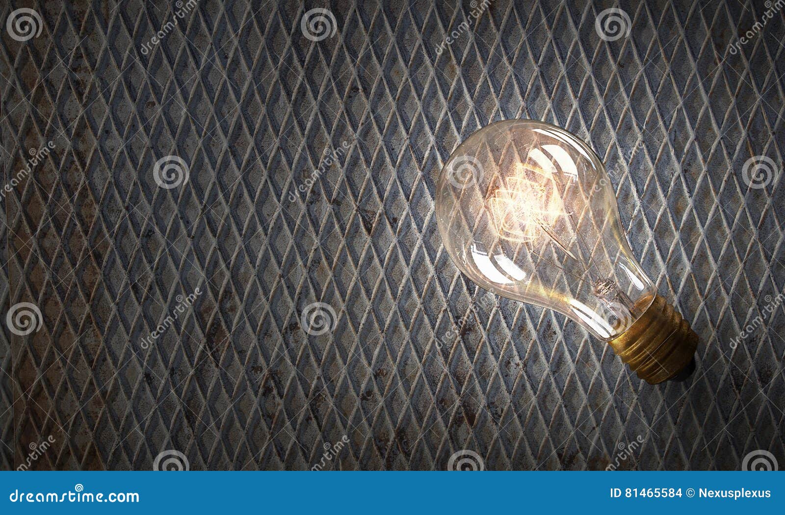 Electric Bulb on Texture . Mixed Media Stock Photo - Image of ...