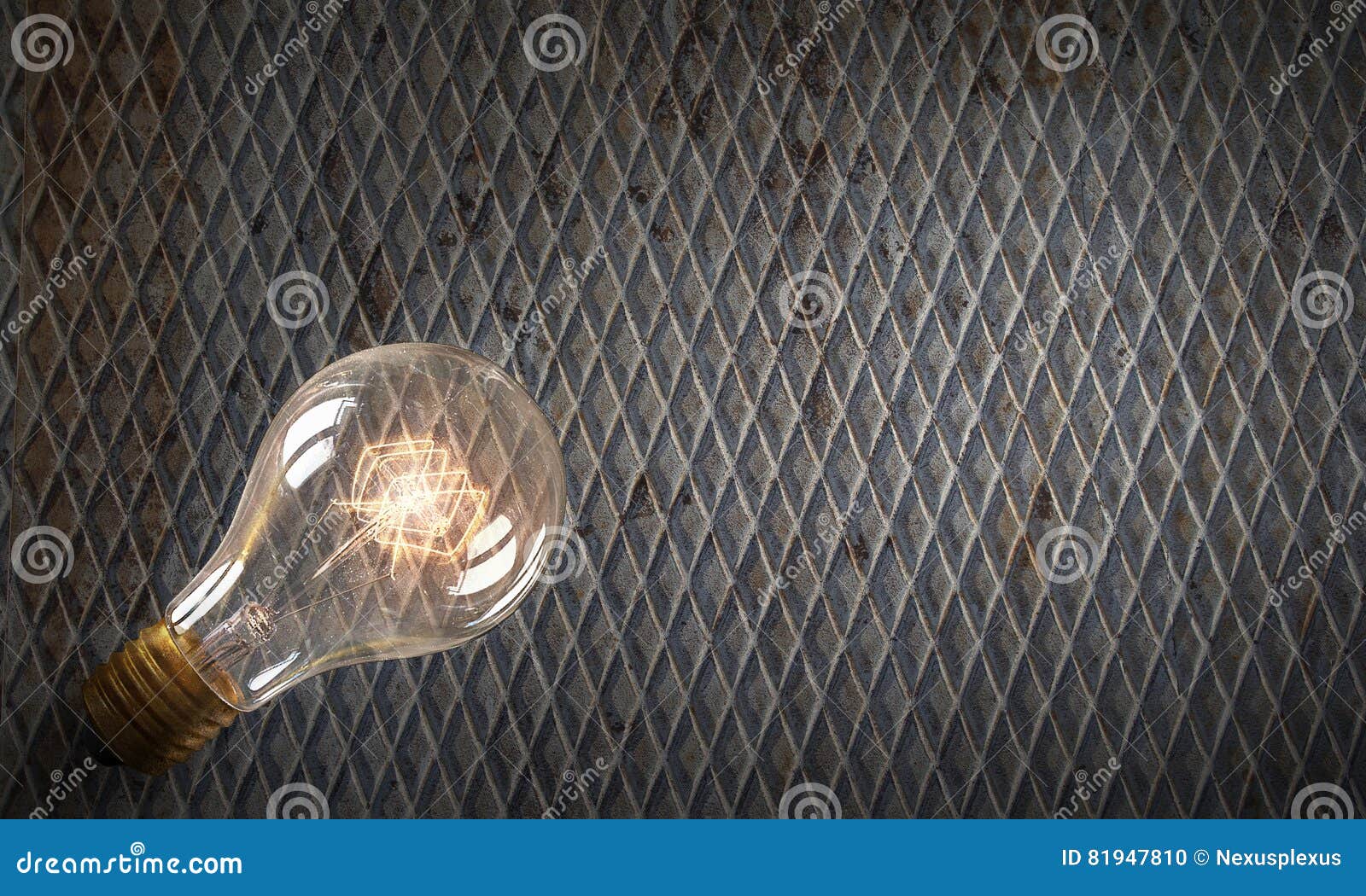 Electric Bulb on Texture . Mixed Media Stock Photo - Image of lamp ...