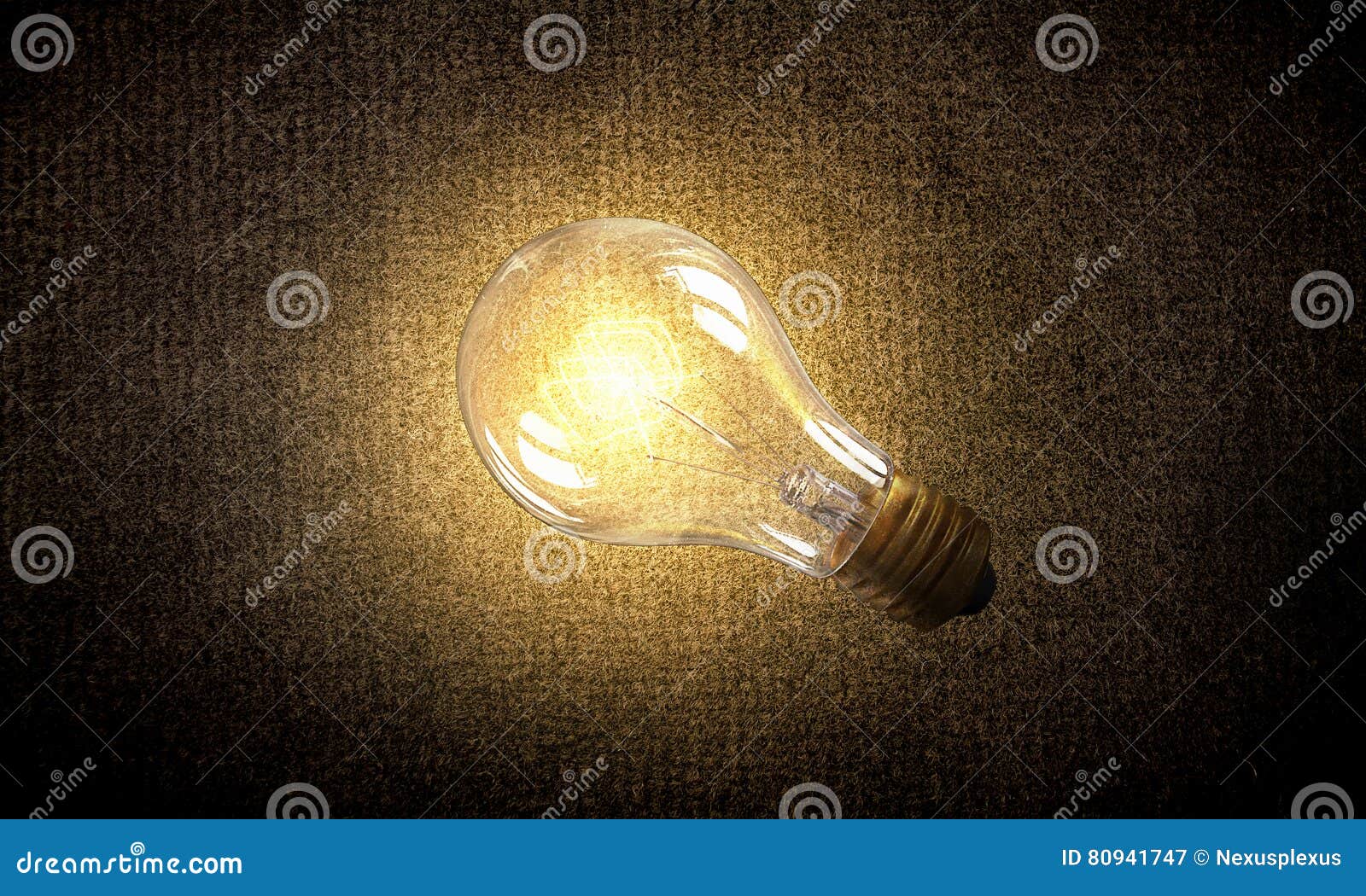 Electric Bulb on Texture . Mixed Media Stock Image - Image of ...