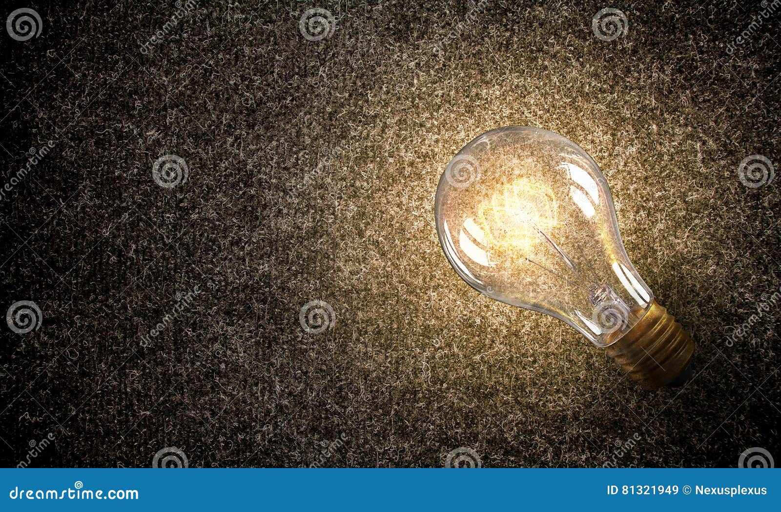 Electric Bulb on Texture . Mixed Media Stock Image - Image of bright ...