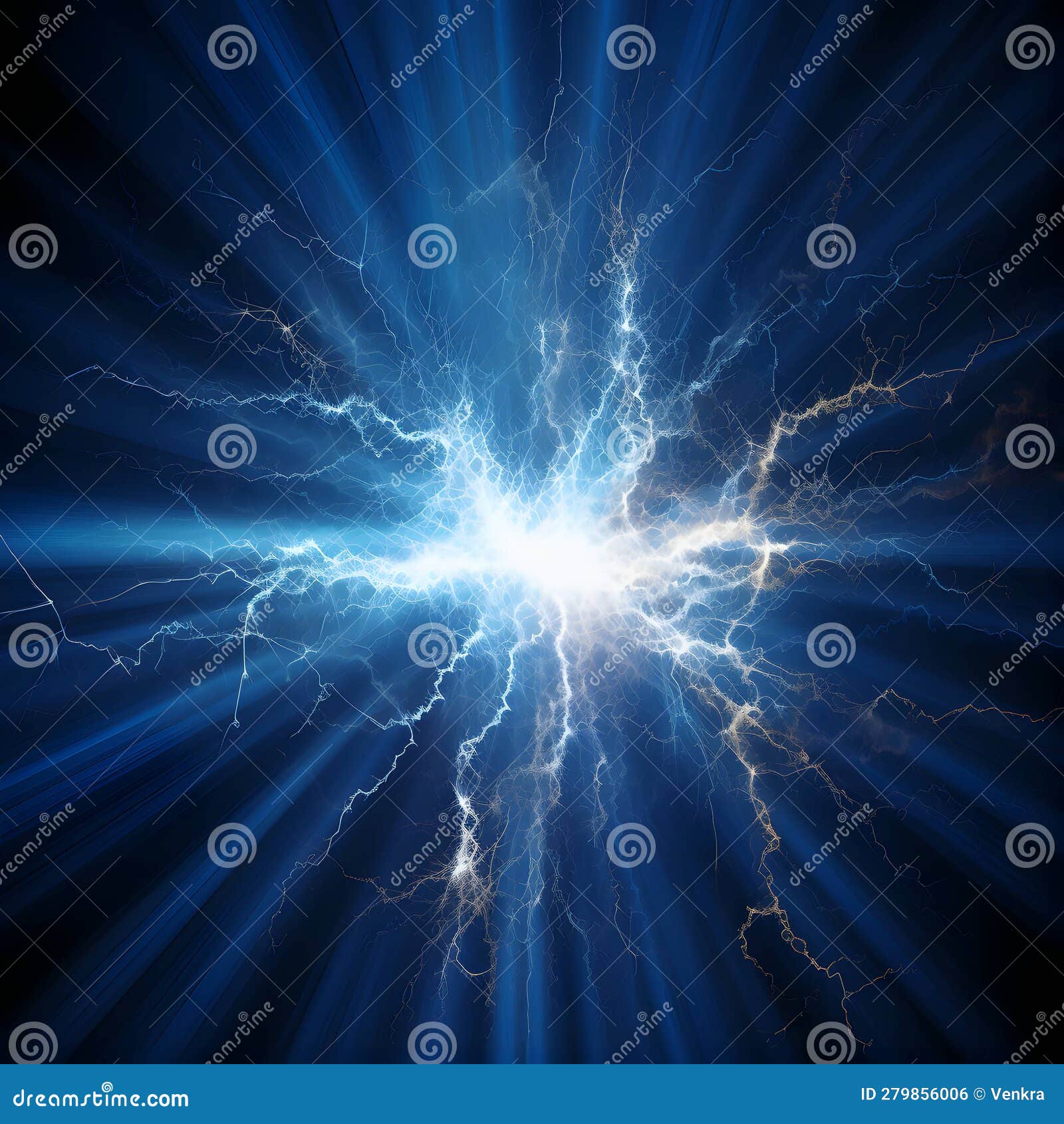 Electric Burst Bright Colored Illustration Stock Illustration ...