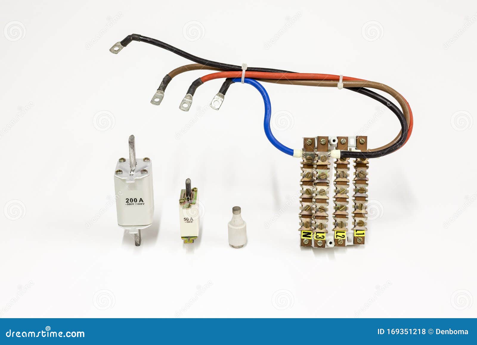 Voltage Copper Bar and Circuit Breakers Stock Photo - Image of circuit ...