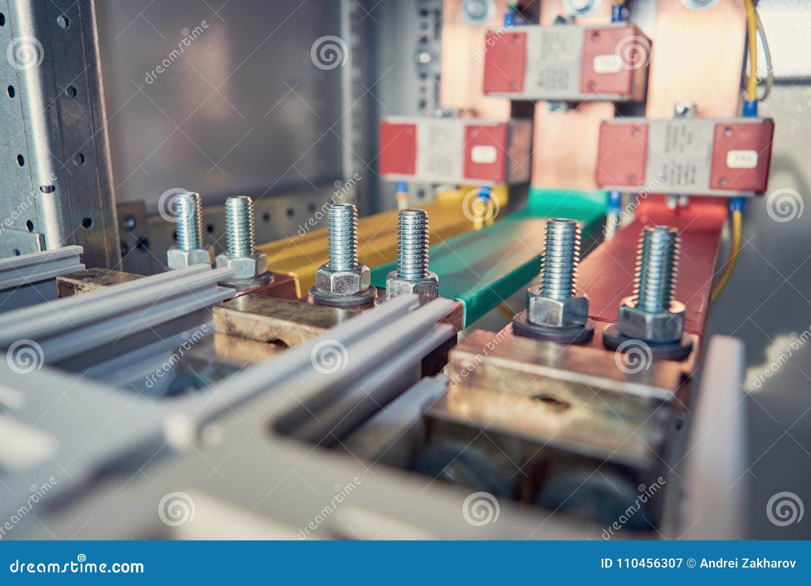The Electric Busbars Are Connected To The Automatic Switches By A ...