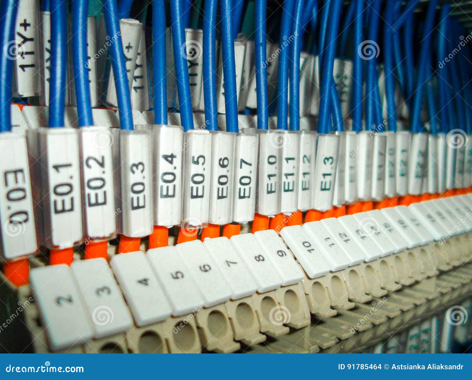 Electric Cabinet with Wires Connections Stock Photo - Image of cabinet ...
