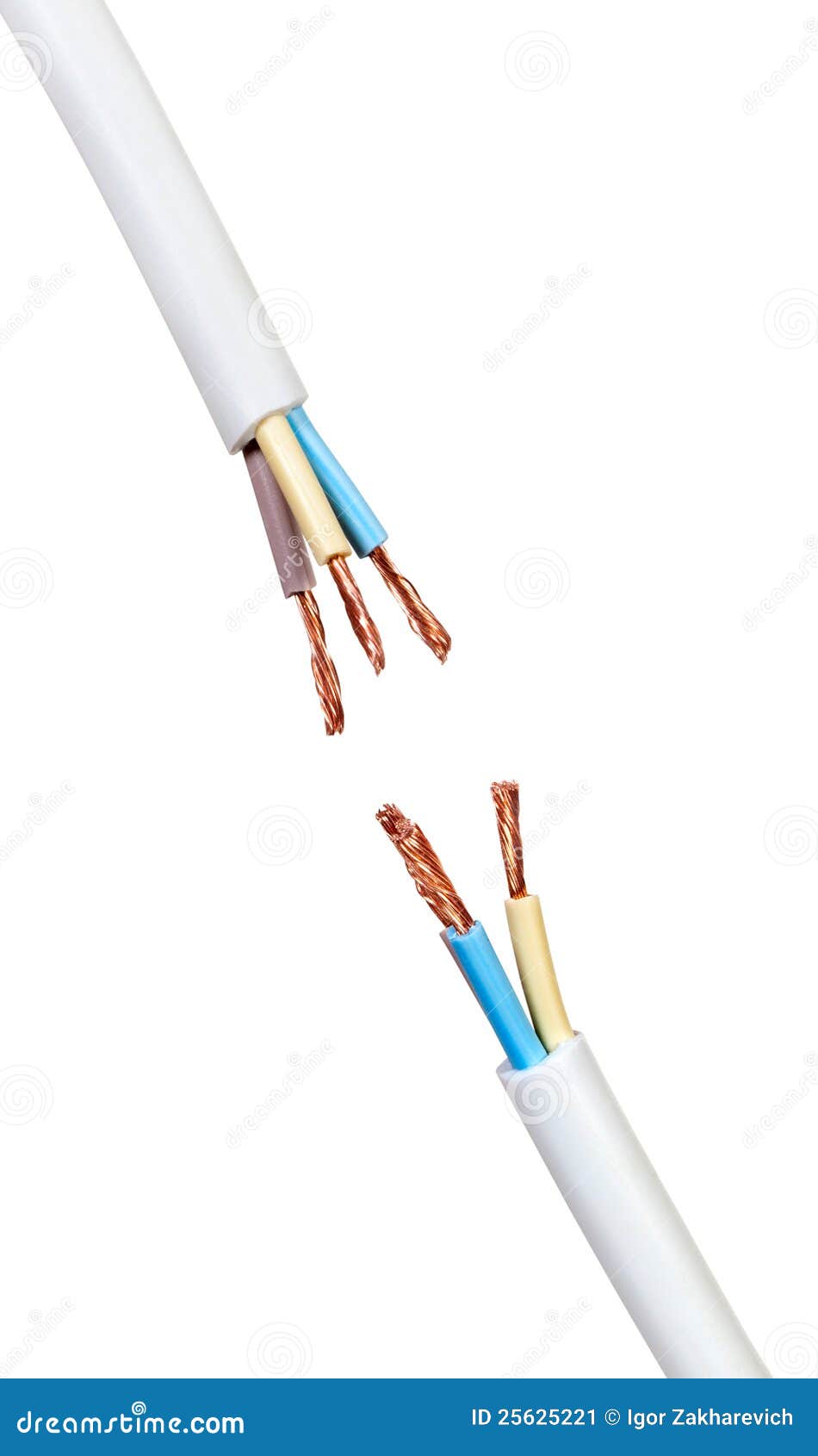 Electric cable stock image. Image of close, isolation - 25625221