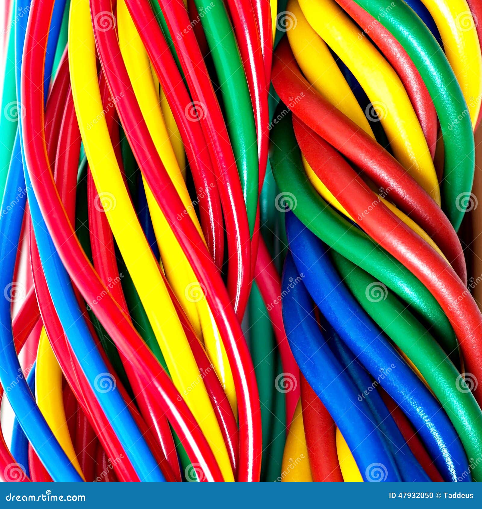 Electric cable stock photo. Image of electrical, color - 47932050