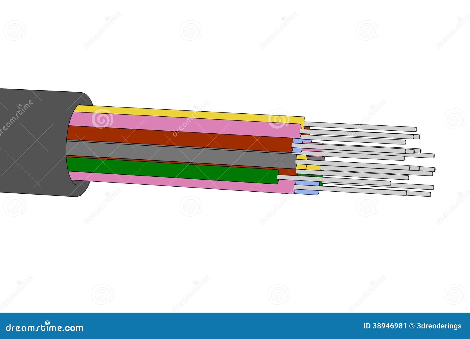 Electric cable stock illustration. Illustration of cartoon - 38946981