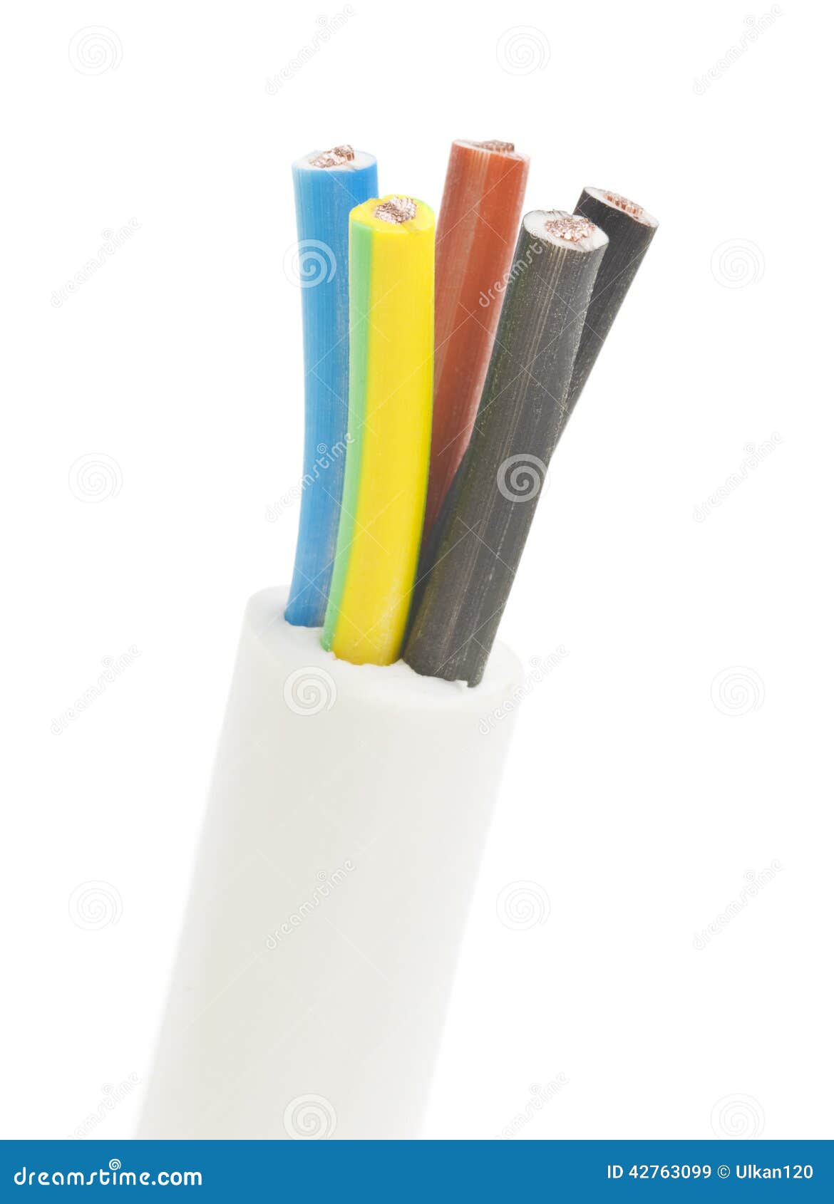Electric cable stock image. Image of high, electrical - 42763099