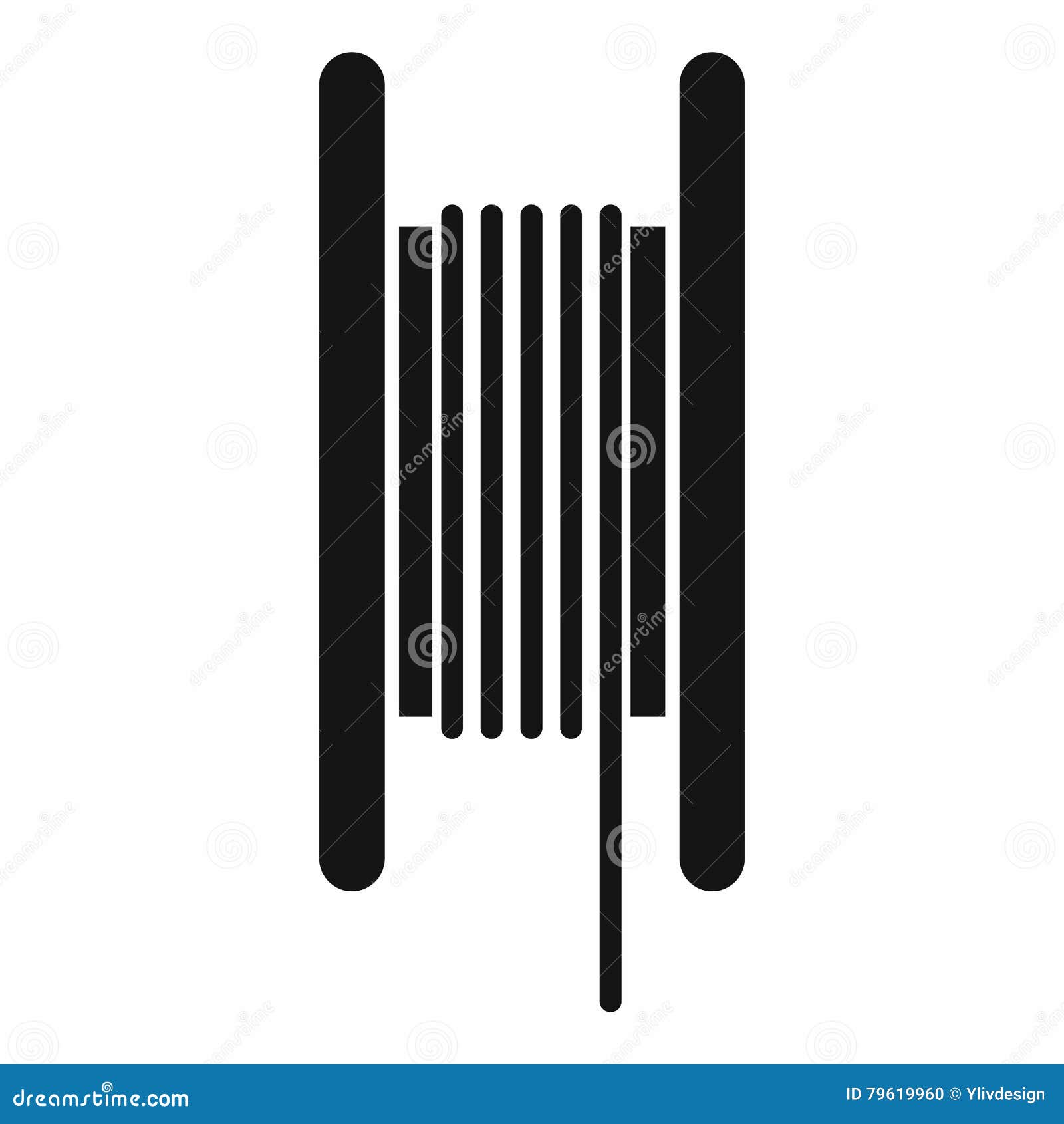 Electric Cable in Coil Icon, Simple Style Stock Vector - Illustration ...