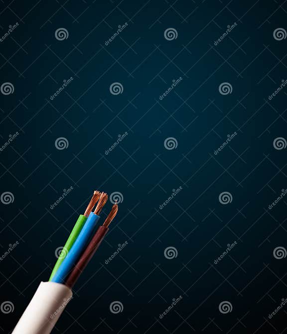 Electric Cable with Copy Space Stock Photo - Image of information ...