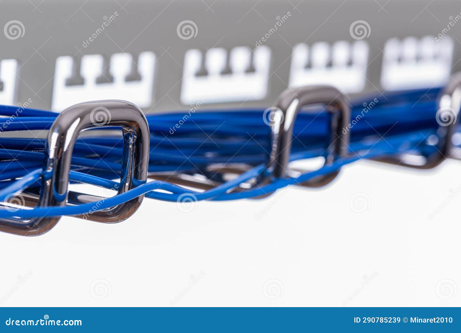 Electric Cable Cord on Hook of Organizer Stock Image - Image of ...