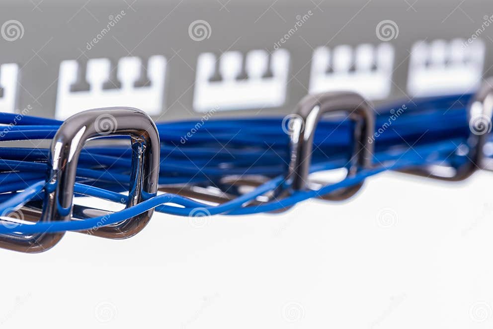 Electric Cable Cord on Hook of Organizer Stock Image - Image of ...