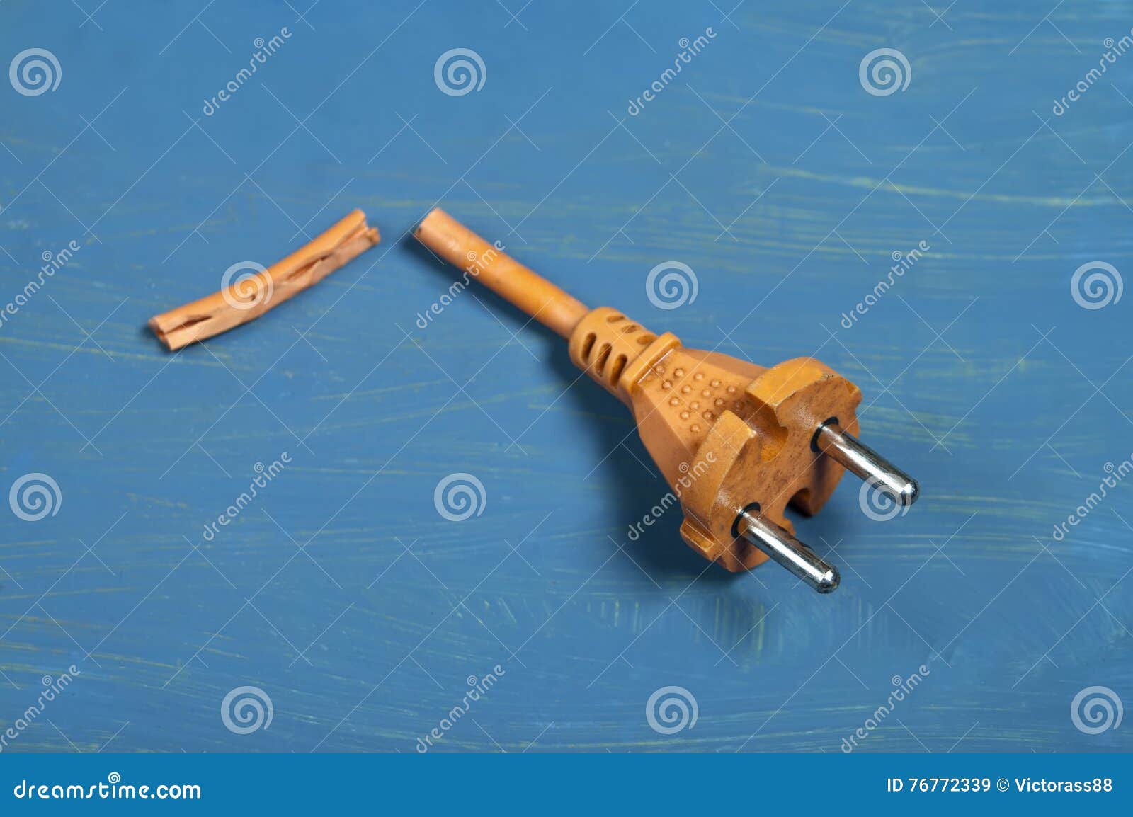 Electric Cable Cut stock image. Image of equipment, plug - 76772339