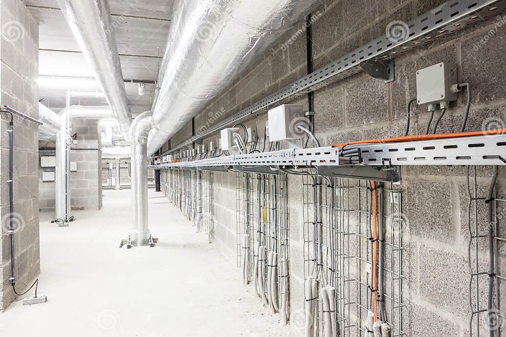 Electric cable duct stock photo. Image of architecture - 95400328