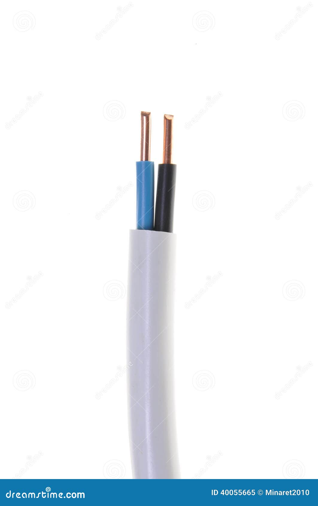 Electric cable stock image. Image of electricity, close - 40055665