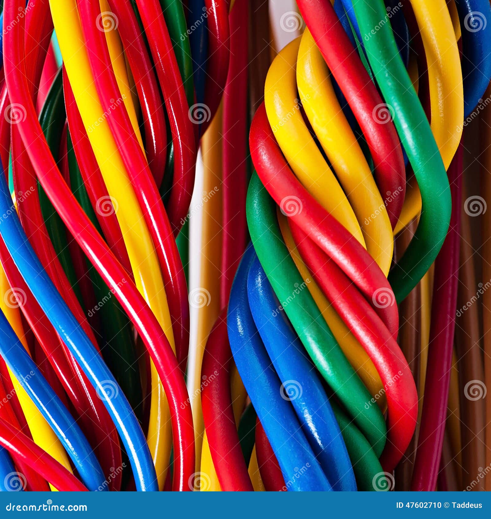 Electric cable stock photo. Image of wire, connection - 47602710