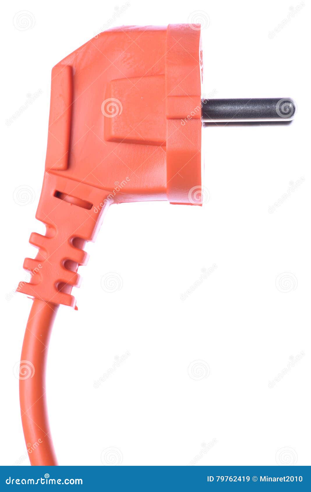 Electric cable with plug stock image. Image of background - 79762419
