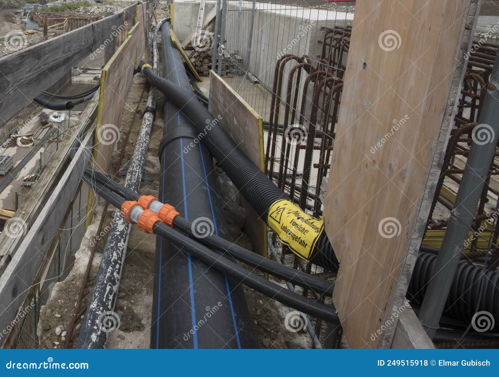 Electric Cable for Plugging Devices with Power Stock Photo - Image of ...