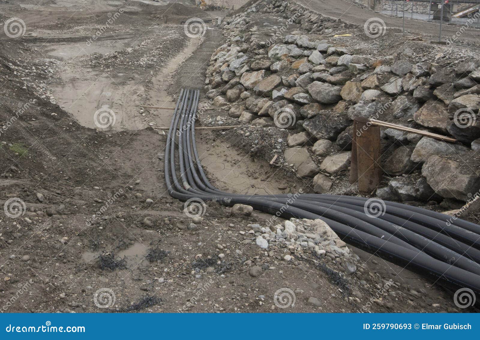 Electric Cable for Plugging Devices with Power Stock Image - Image of ...