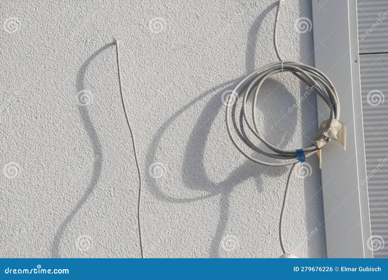Electric Cable for Plugging Devices with Power Stock Photo - Image of ...