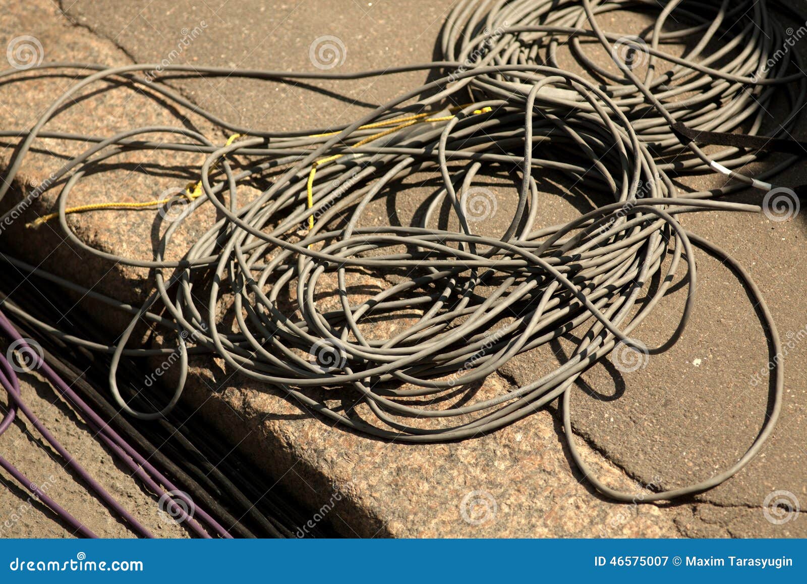 Electric cable stock image. Image of business, color - 46575007