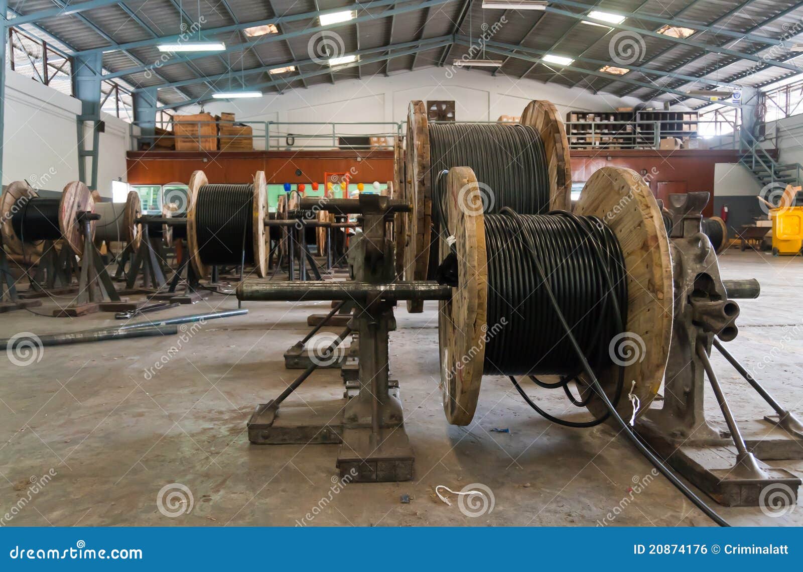 Electric cable reels stock photo. Image of network, equipment - 20874176