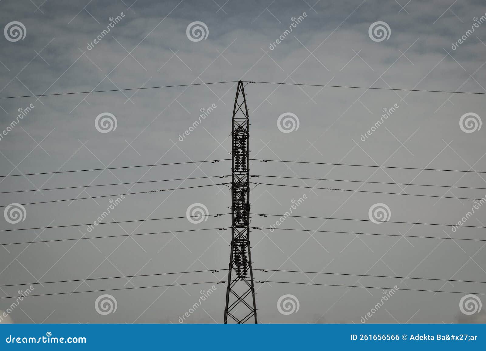 Cable tower stock photo. Image of tower, wallpaper, view - 261656566