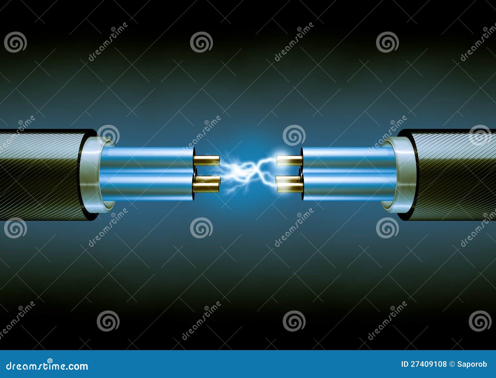 Electric cables stock illustration. Illustration of electric - 27409108