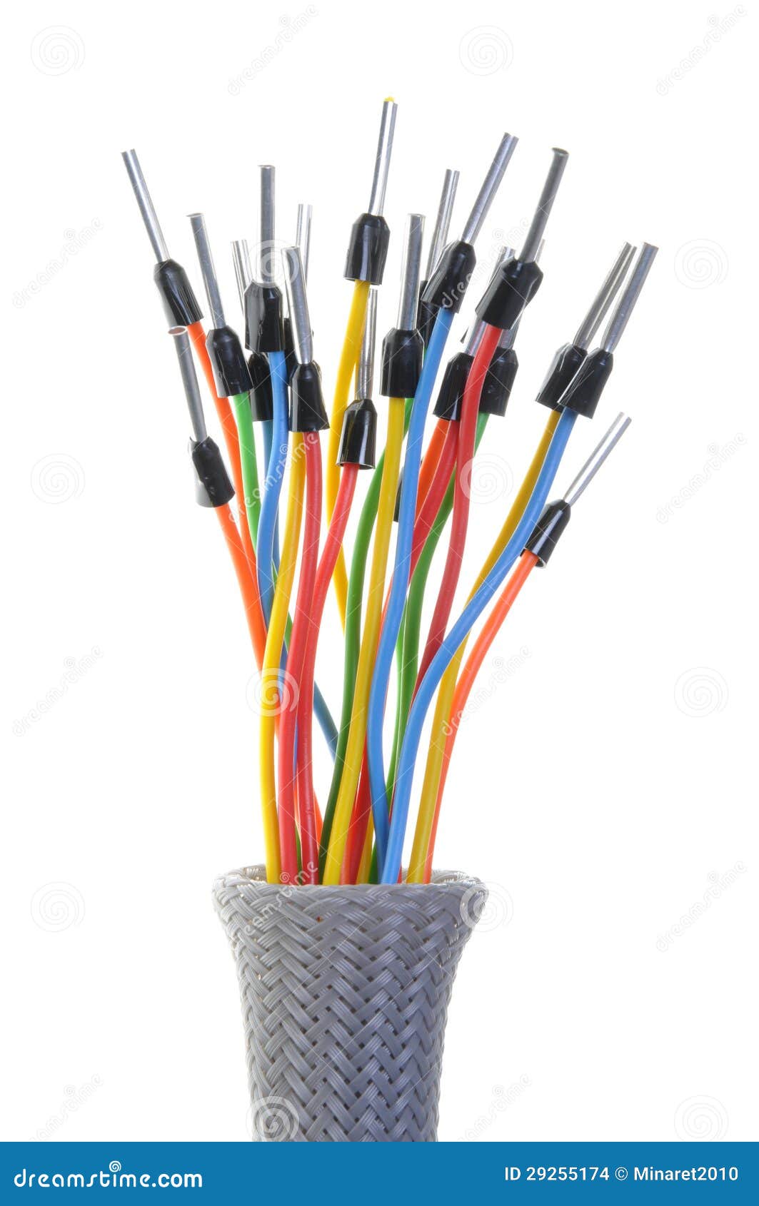 Electric Cables Installation with Terminals Stock Photo - Image of ...