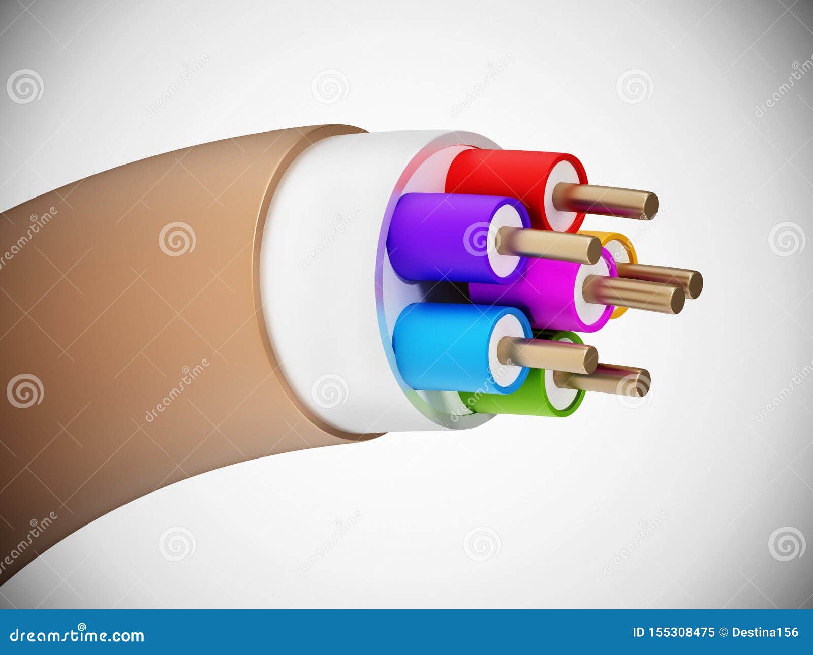 Electric Cables Royalty-Free Stock Image | CartoonDealer.com #48765430