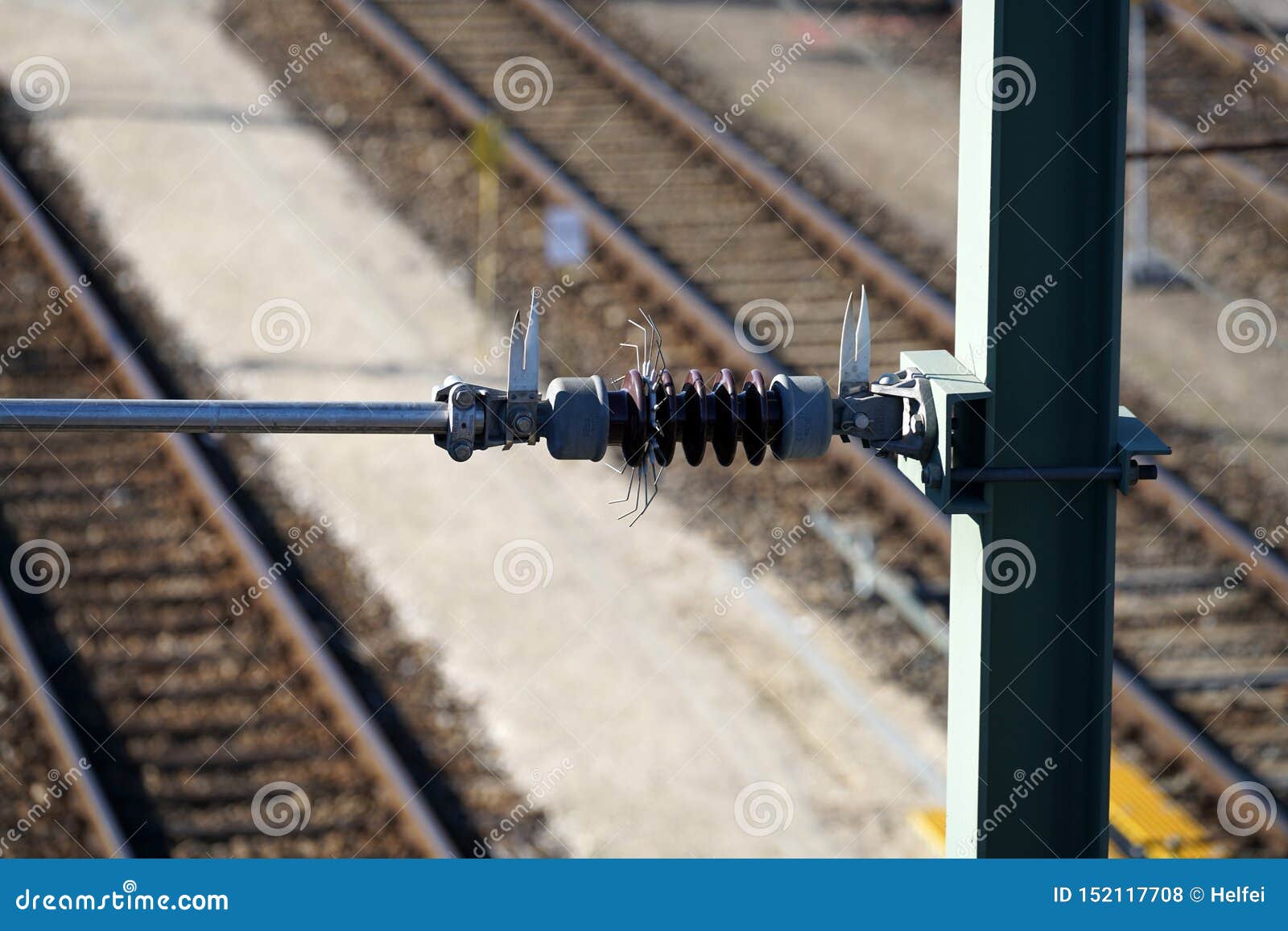 Electric Cables in Railway in Very Good Condition Editorial Stock Photo ...