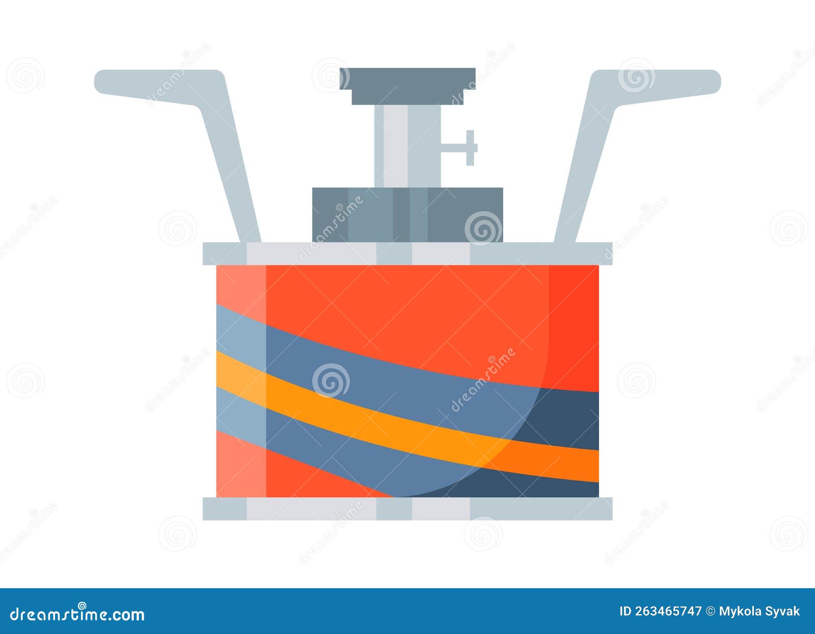 Electric Camp Burner Flat Icon Backpacking Stoves and Grills Stock Vector - Illustration of ...