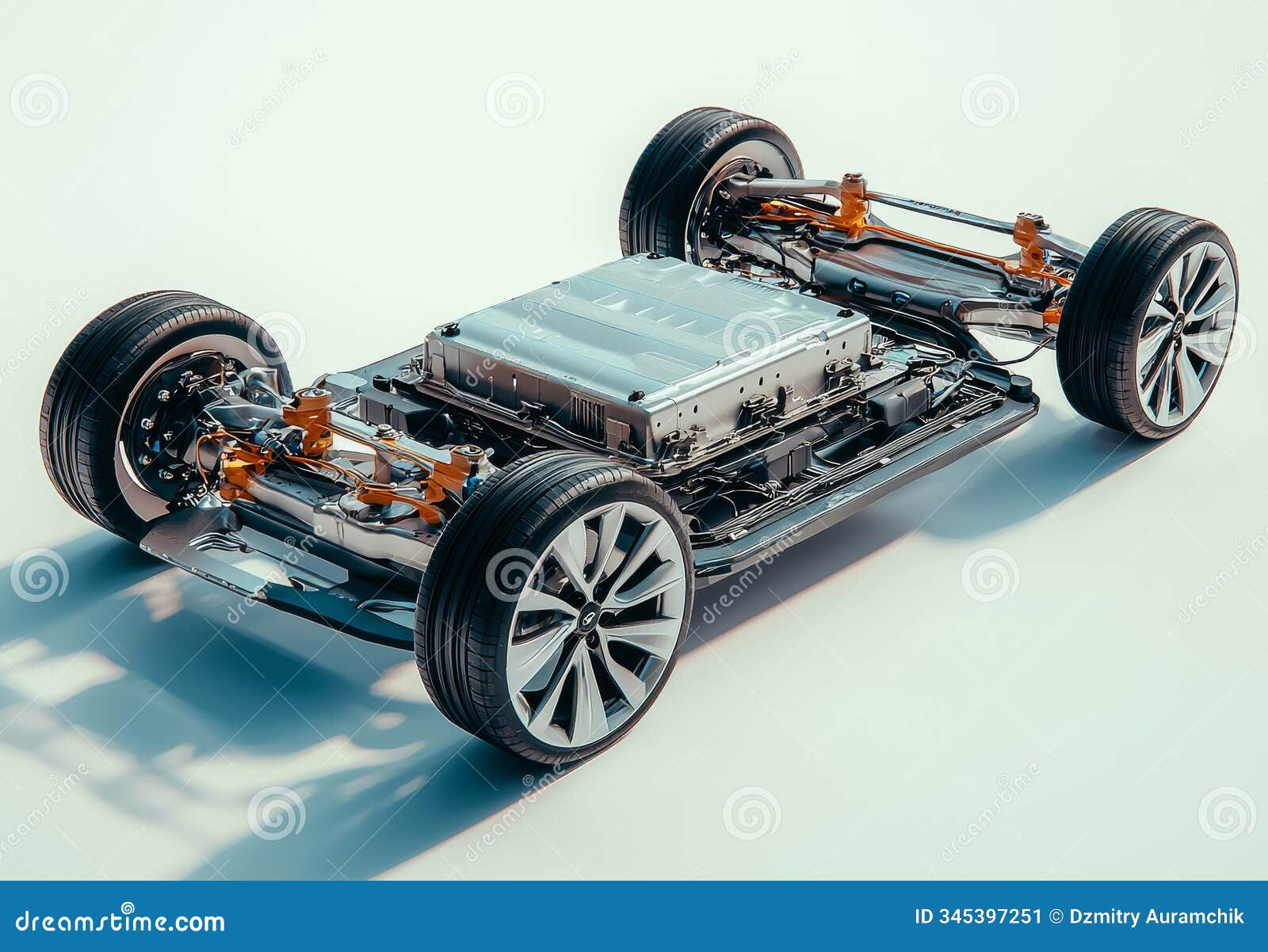 An Electric Car Battery with a Module of Battery Cells Mounted on it ...