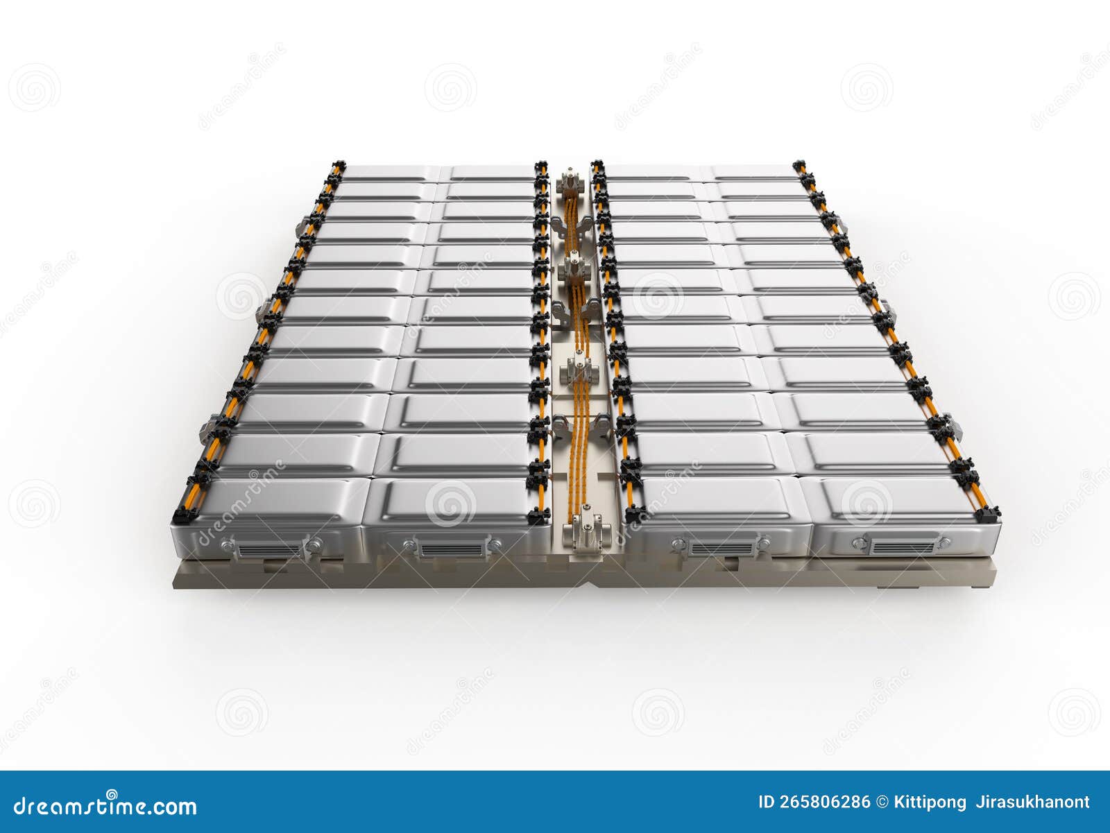 Electric Car Battery or Pack of Battery Cells Module Stock Illustration ...