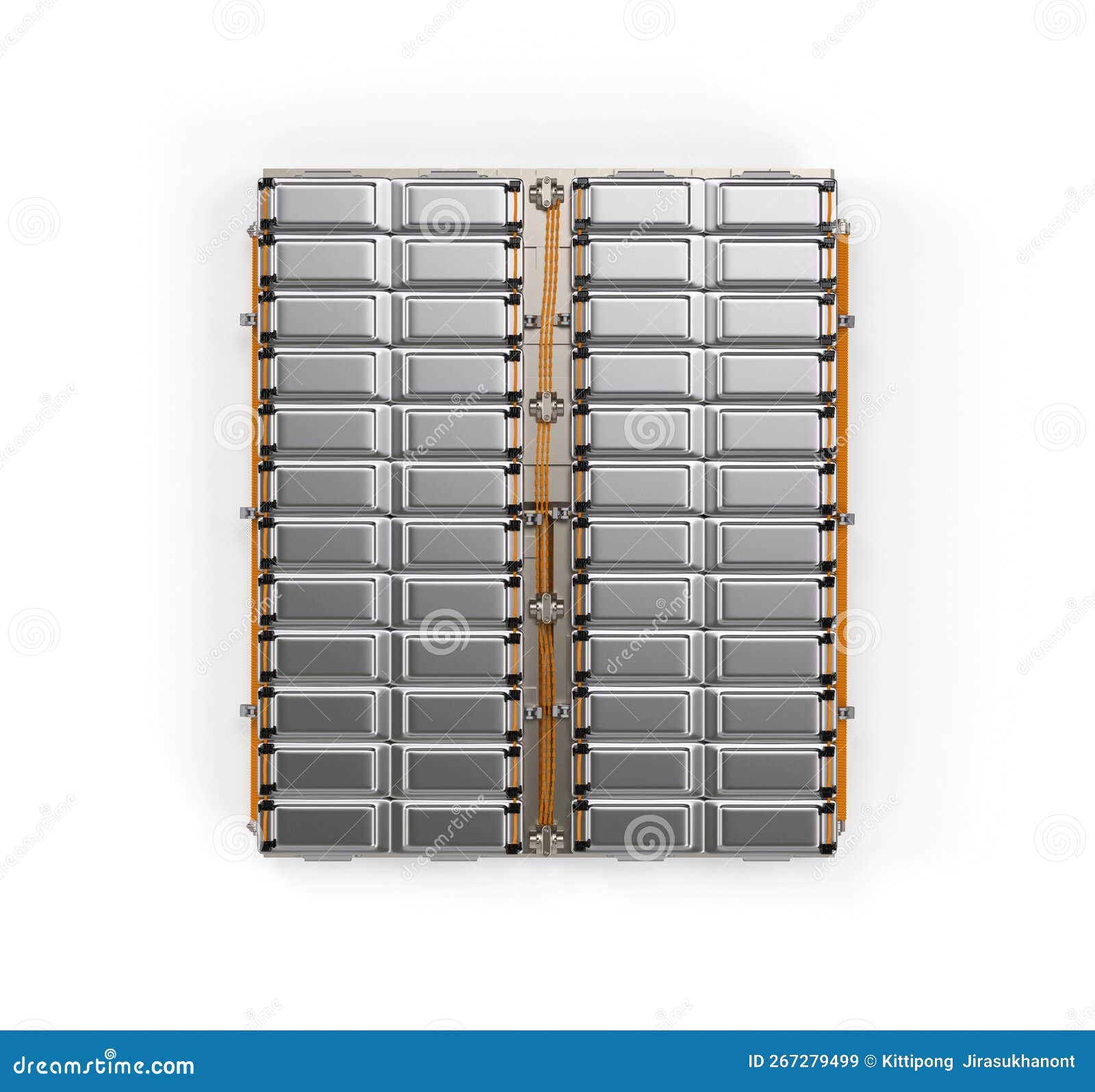 Electric Car Battery or Pack of Battery Cells Module Stock Illustration ...