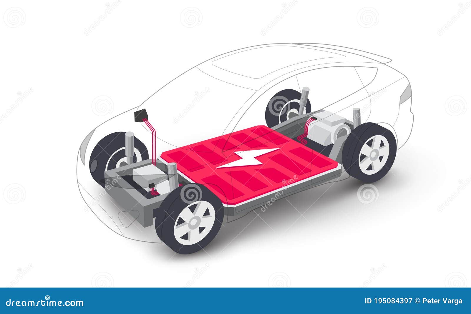 Electric Car Battery Platform Board Scheme with Body and Chassis Module ...