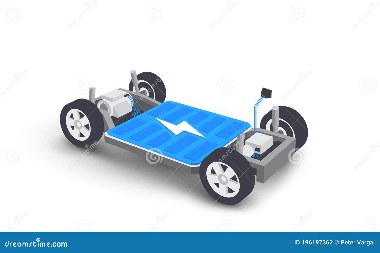Electric Car Battery Platform Board Scheme With Body And Chassis Module ...