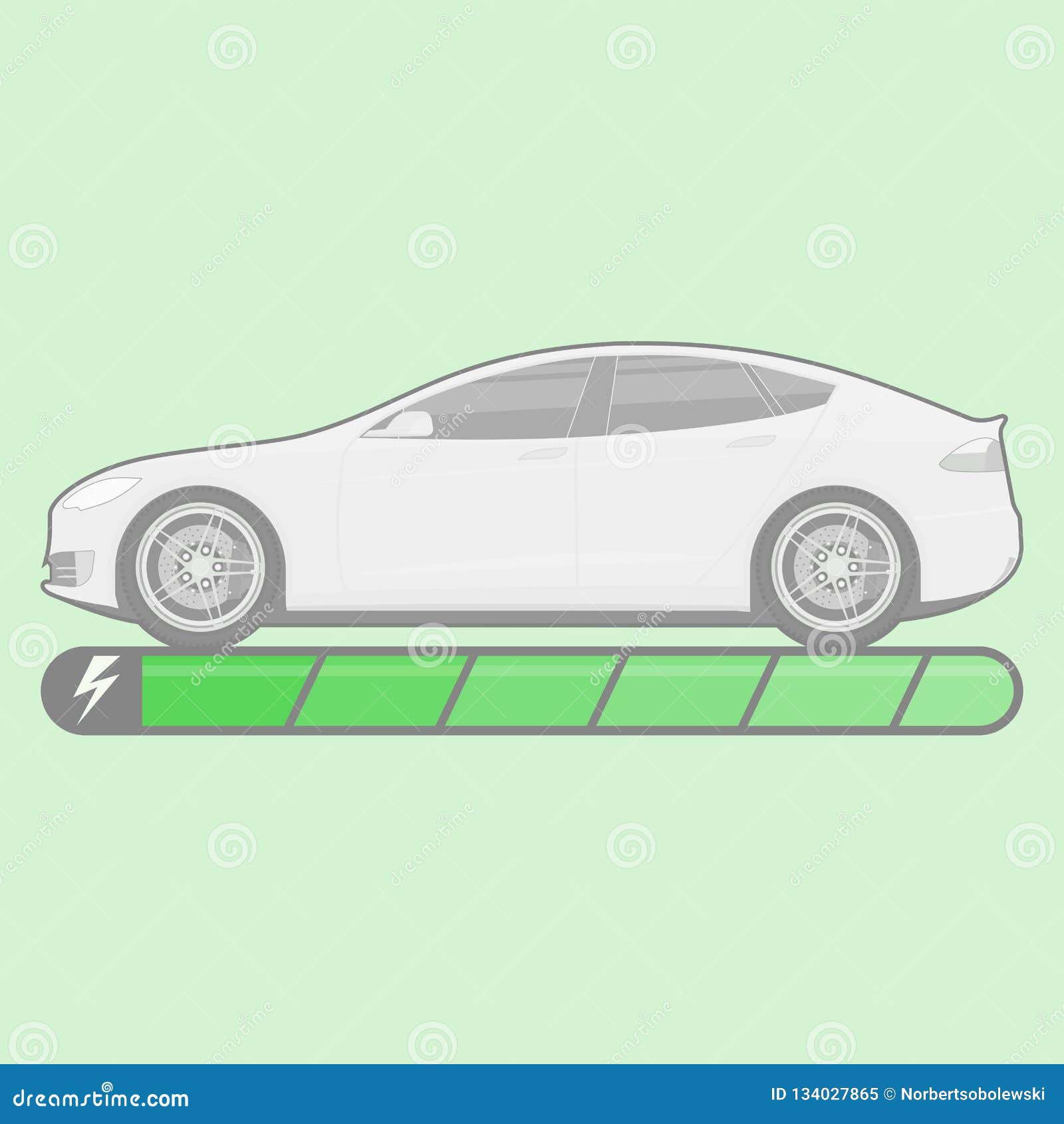 Electromobility concept. stock vector. Illustration of business - 134027865