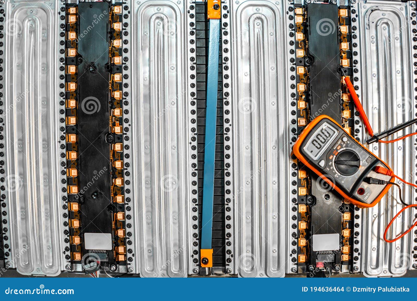 Electric Car Battery Top View Stock Photo - Image of cable, metallic ...