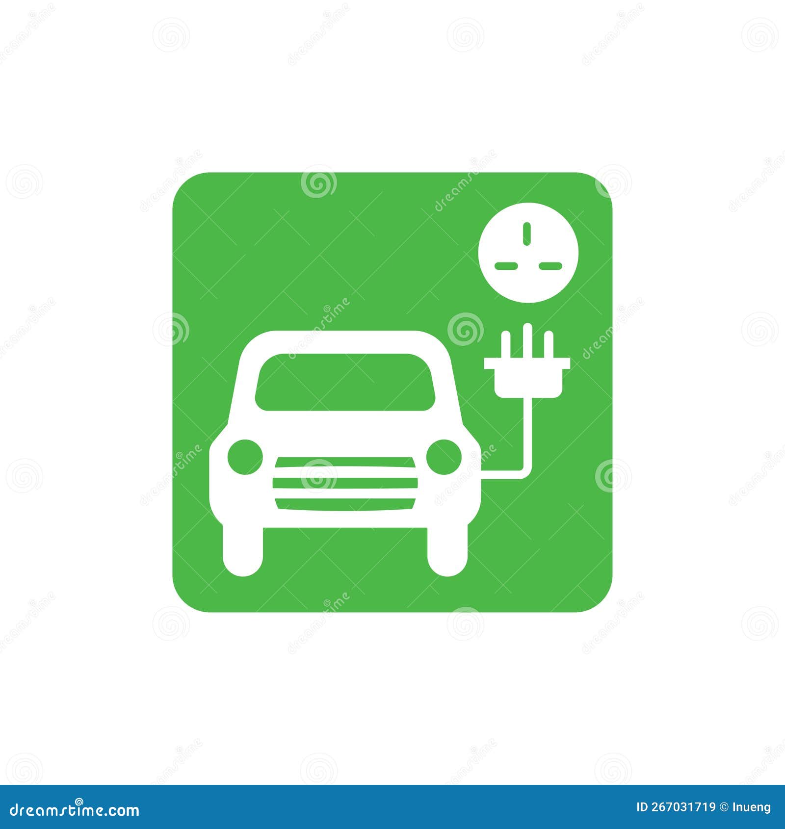 Electric Car Charge Icon Symbol. EV Charge Station Stock Vector ...